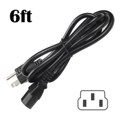 6ft AC Power Cord for EcoQuest Fresh Air Purifier Ionizer 3-Pin Plug ...