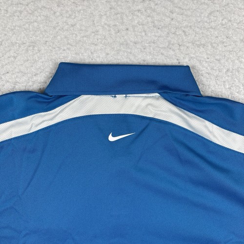 Nike Polo Shirt Mens XL Blue Dri Fit Apple Tree Golf Country Club ...