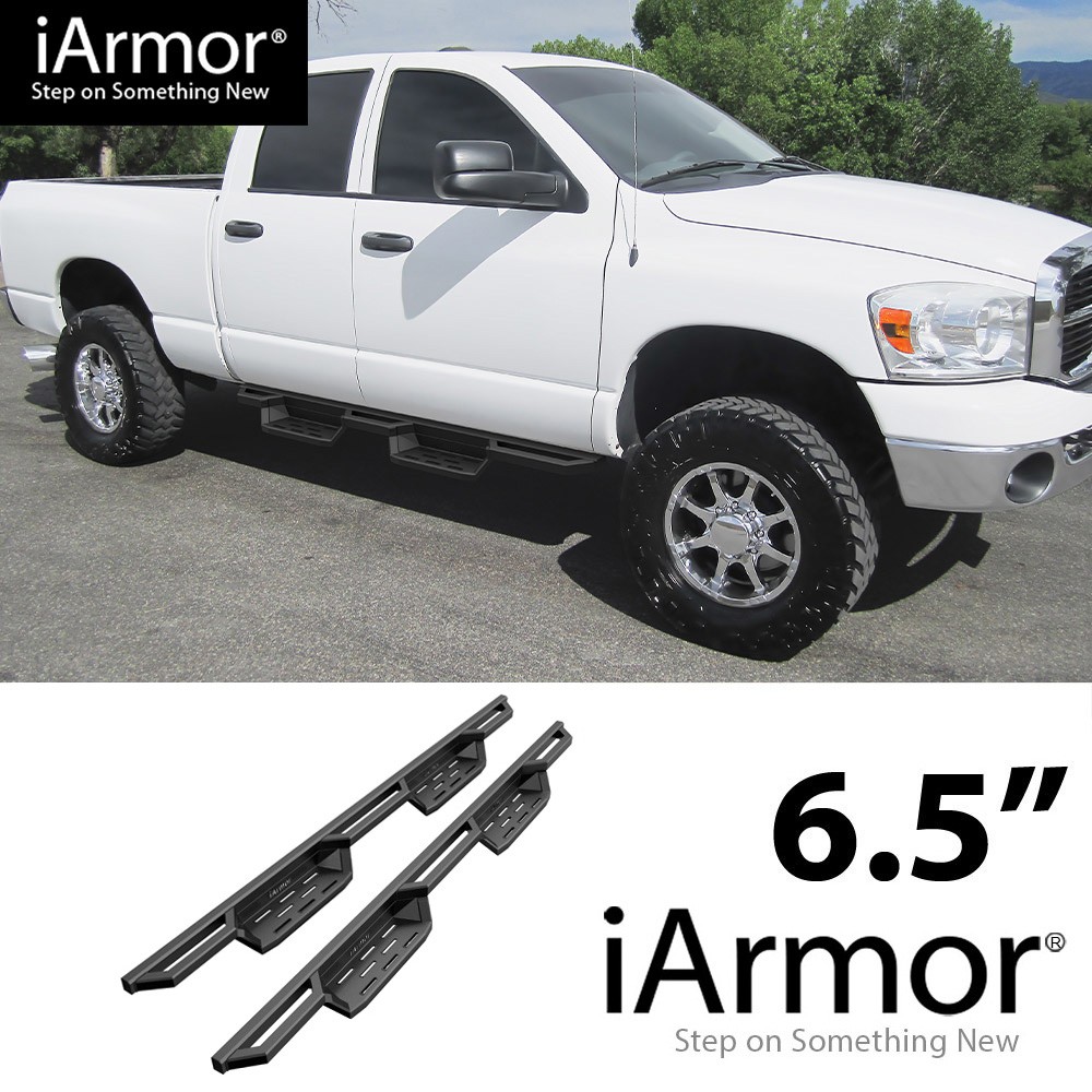 iArmor 6.5" Pocket Steps Steel Armor for 02-08 Dodge Ram 1500 2500 3500 ...