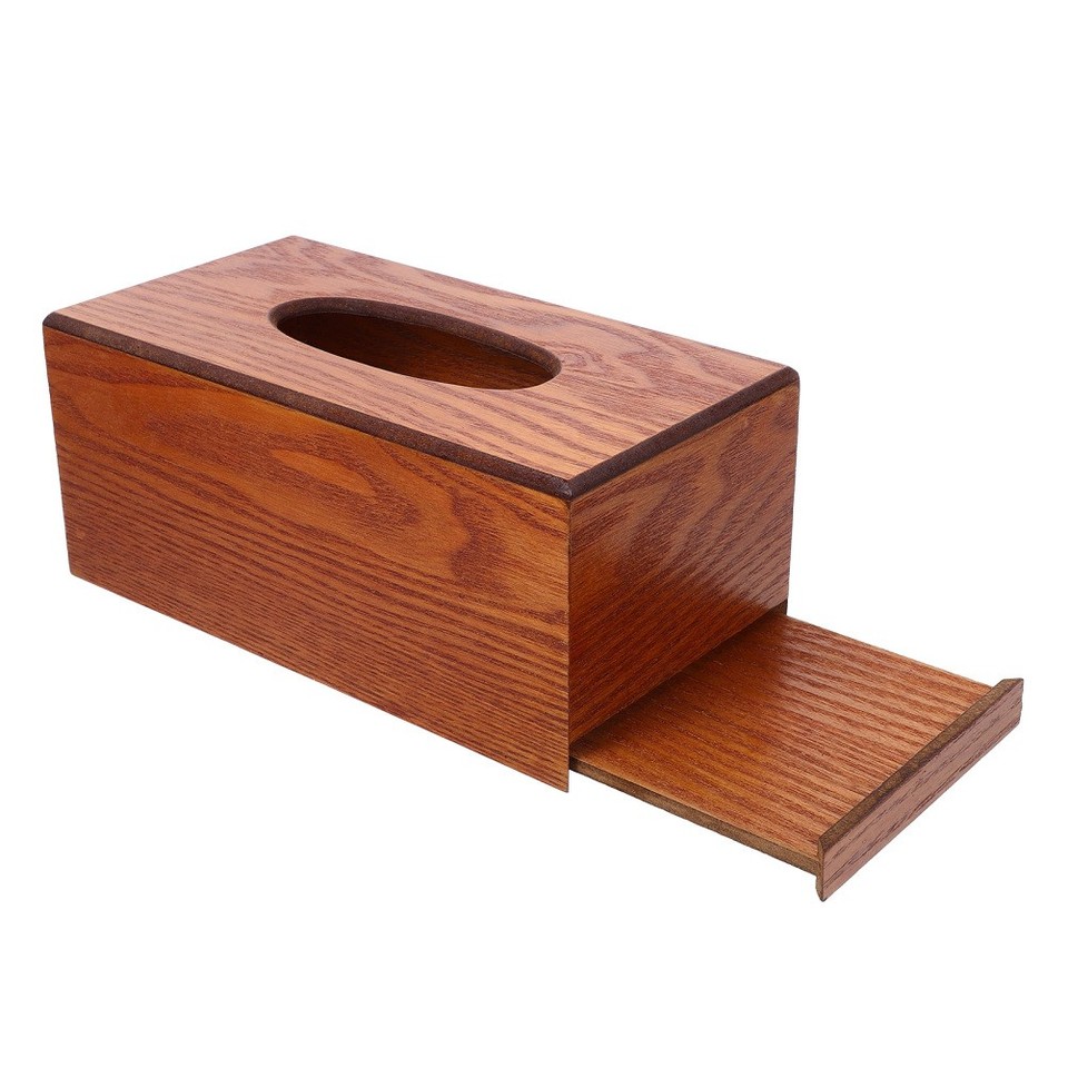 Solid Wood Paper Box Household Napkin Boxes Rectangular Tissue Cover | eBay