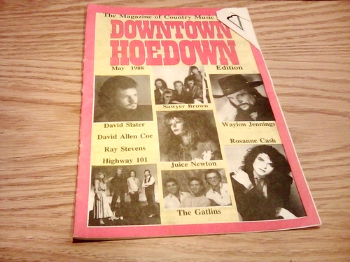 Downtown Hoedown Magazine of Detroit Country Music Program May 1988 ...