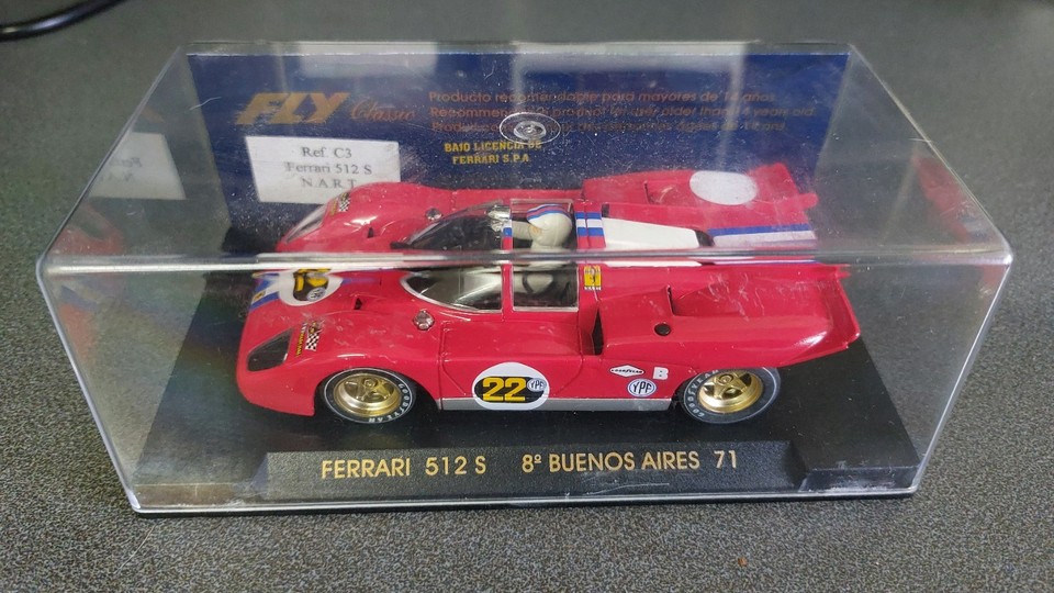Fly Rare Ferrari 512S Buenos Aires 71 No 22 Ex-Condition.Slot Car ...