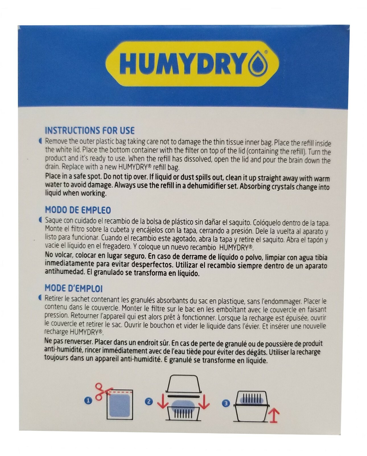 HUMYDRY Refills, 3 - 8.8oz packs / NEW | eBay
