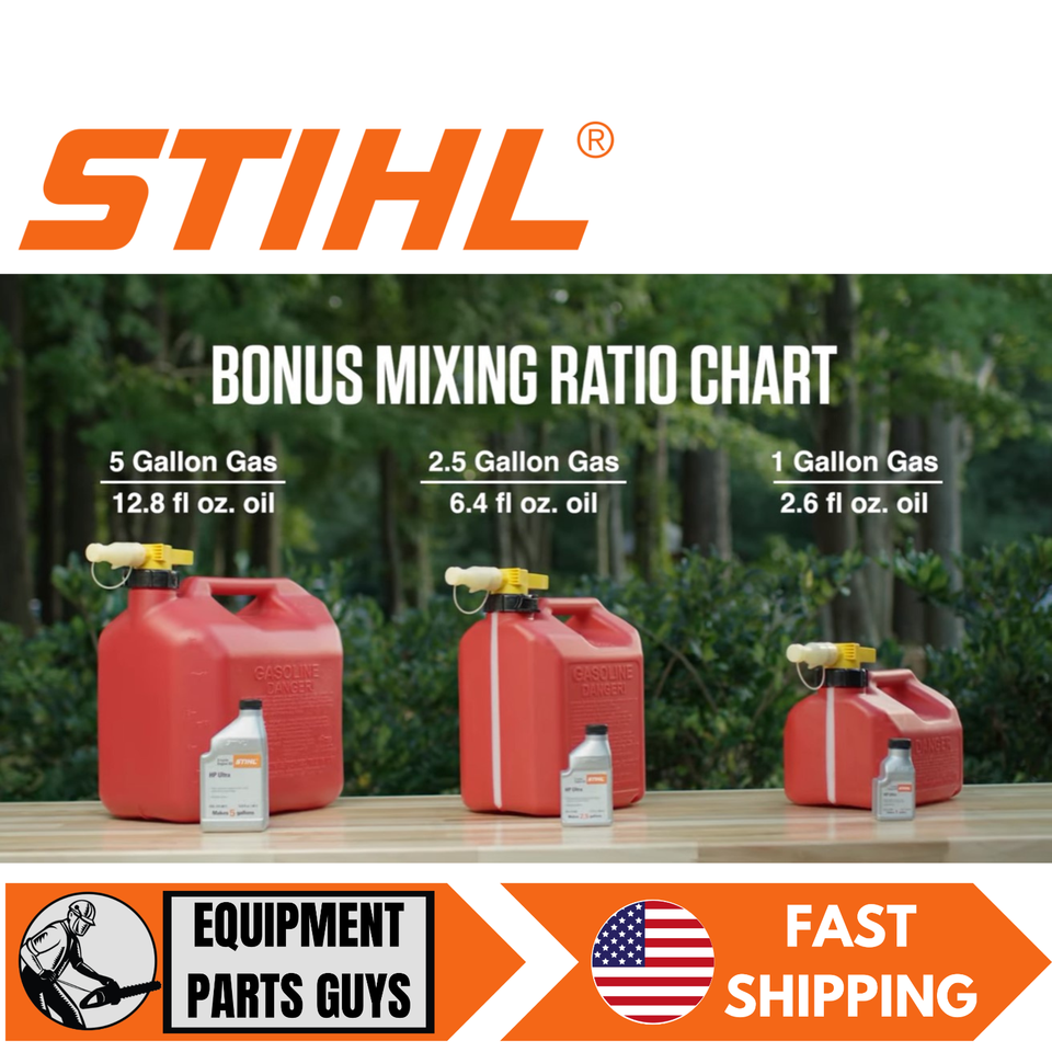 Stihl 2 Cycle Hp Ultra Synthetic Engine Oil Mix 12.8 Oz 5 Gallon 6 Pack ...