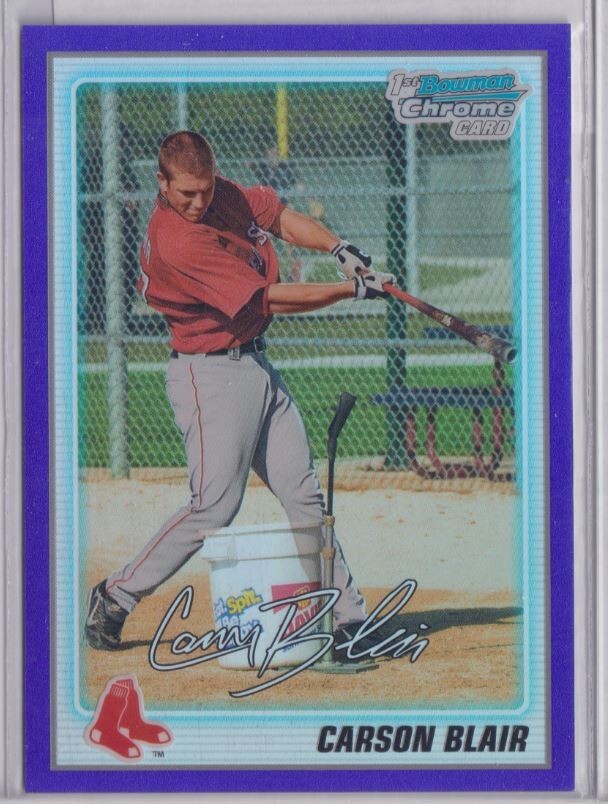 2010 Bowman Chrome Prospects Purple Refractors #BCP41 Carson Blair | eBay