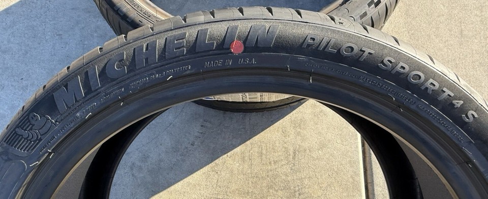 TWO 265/35ZR21 Michelin Pilot Sport 4S T1 Tesla Model S Acoustic Tires ...