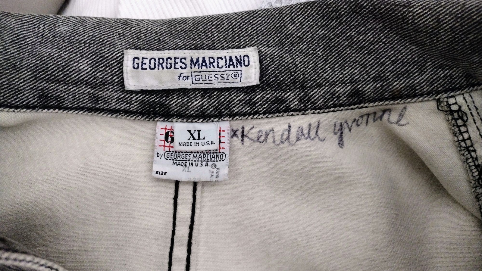 Vintage Georges Marciano GUESS Acid Wash Cropped Batw… - Gem