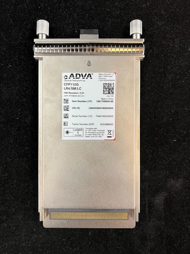 Adva, CFP112G LR4/SM/LC, 1061700655-02, CFP FOR 100GBE RTXM290-404-C51 ...