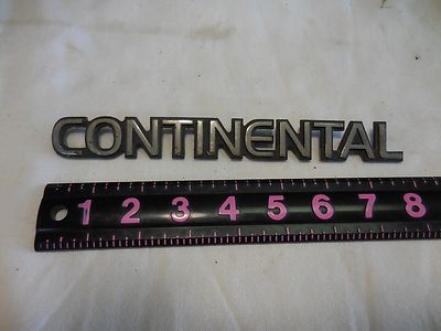 Lincoln CONTINENTAL chrome plastic emblem | eBay