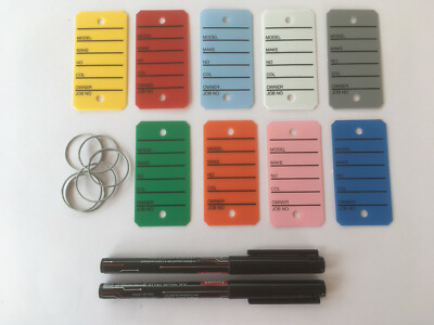 Special 500 Car Key Tags & rings + 1 marker pen | eBay UK