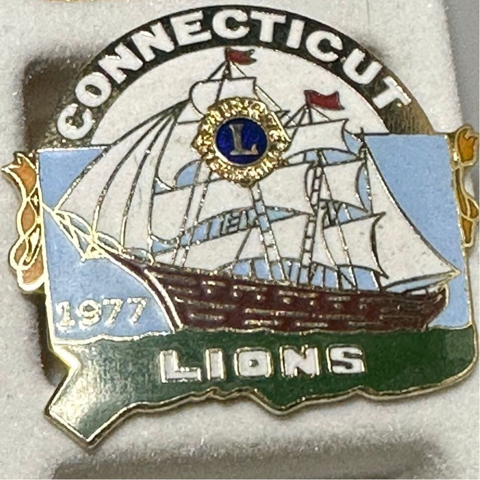 Lions Club CONNECTICUT Lions 1977 Vintage Tack Pin T-5826 | eBay
