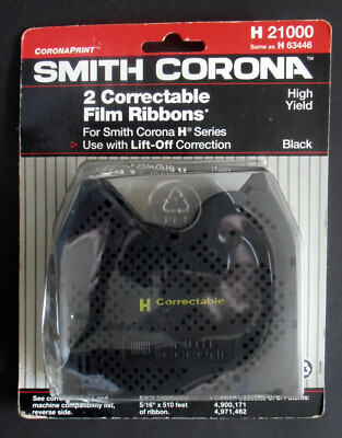 2 pack New Genuine Smith Corona H Series 21000 Correctable Typewriter ...