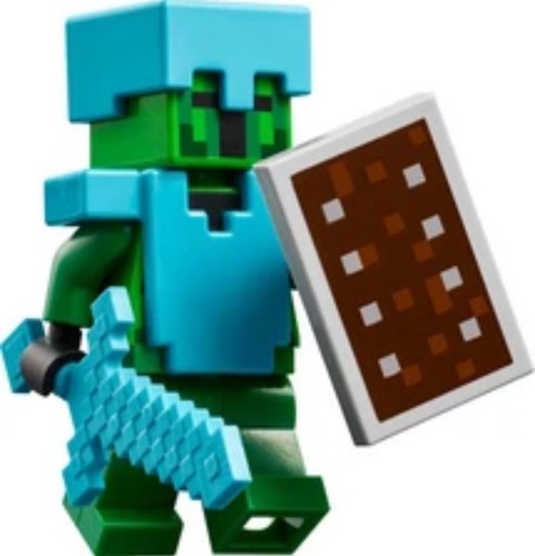 LEGO Minecraft Cactus Knight w/ Diamond Gear & Shield mini Fig NEW Box ...