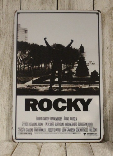 Rocky Balboa Movie Poster Tin Metal Sign Vintage Ad Boxing Fight Match ...