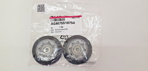 KIT 2 PULEGGIA RUOTA RULLO TENDI CINGHIA TAMBURO ORIGINLAE LG ...