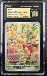 Eevee 2024 Scarlet & Violet: Twilight Masquerade #188/167 Illustration ...