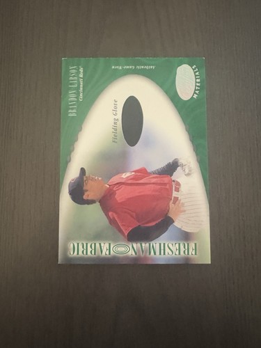 2001 Leaf Certified Materials - Freshman Fabric Brandon Larson #116 / ...