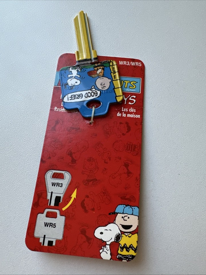 SNOOPY CHARLIE BROWN GOOD GRIEF PEANUTS COMIC HOUSE BLANK KEY KW1 KW10 ...
