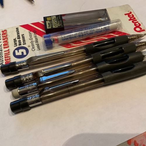 Pentel Quicker Clicker Mechanical Pencil LOT of 4 JAPAN 0.5mm Ref135 | eBay