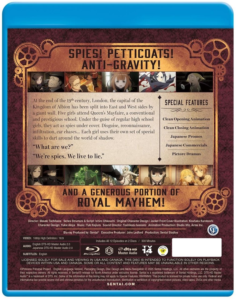 Princess Principal - Complete Collection (Blu-ray) | eBay