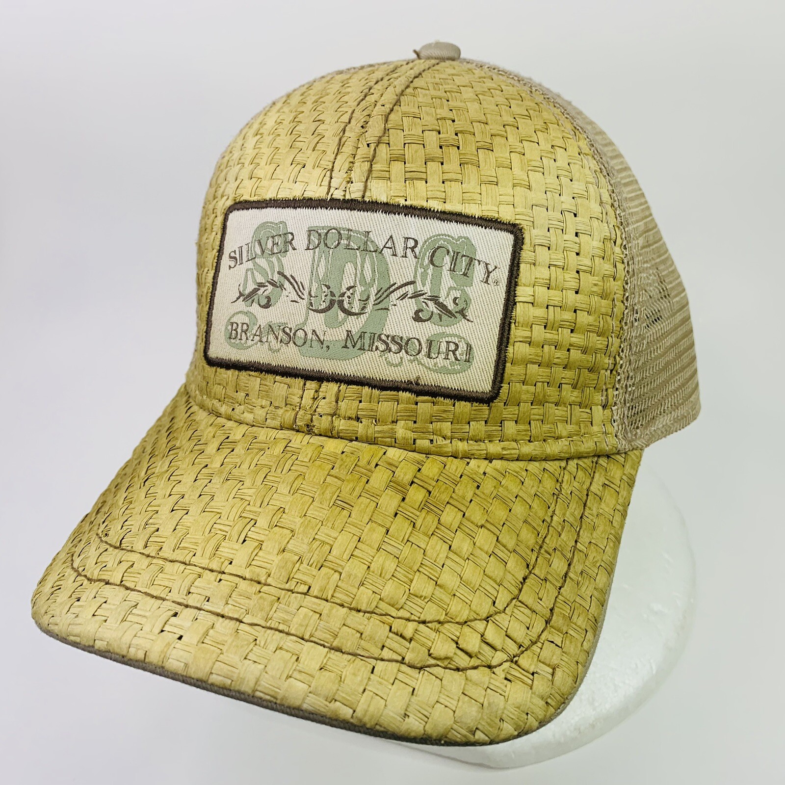 SILVER DOLLAR CITY Straw Bill/Crown Mesh Back Adjusta… - Gem