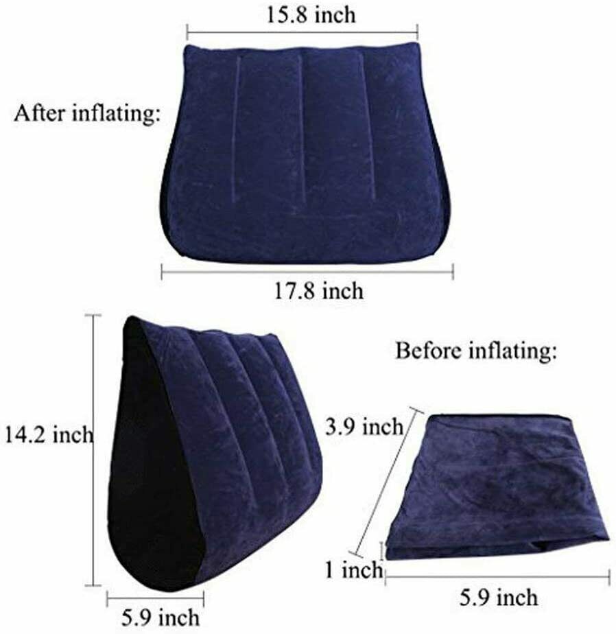 Sex Pillow Triangle Wedge Cushion Position BDSM Bondage Adult Couple ...