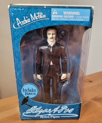 Archie McPhee Edgar Allan Poe with Raven Action Figure 739048124507 | eBay