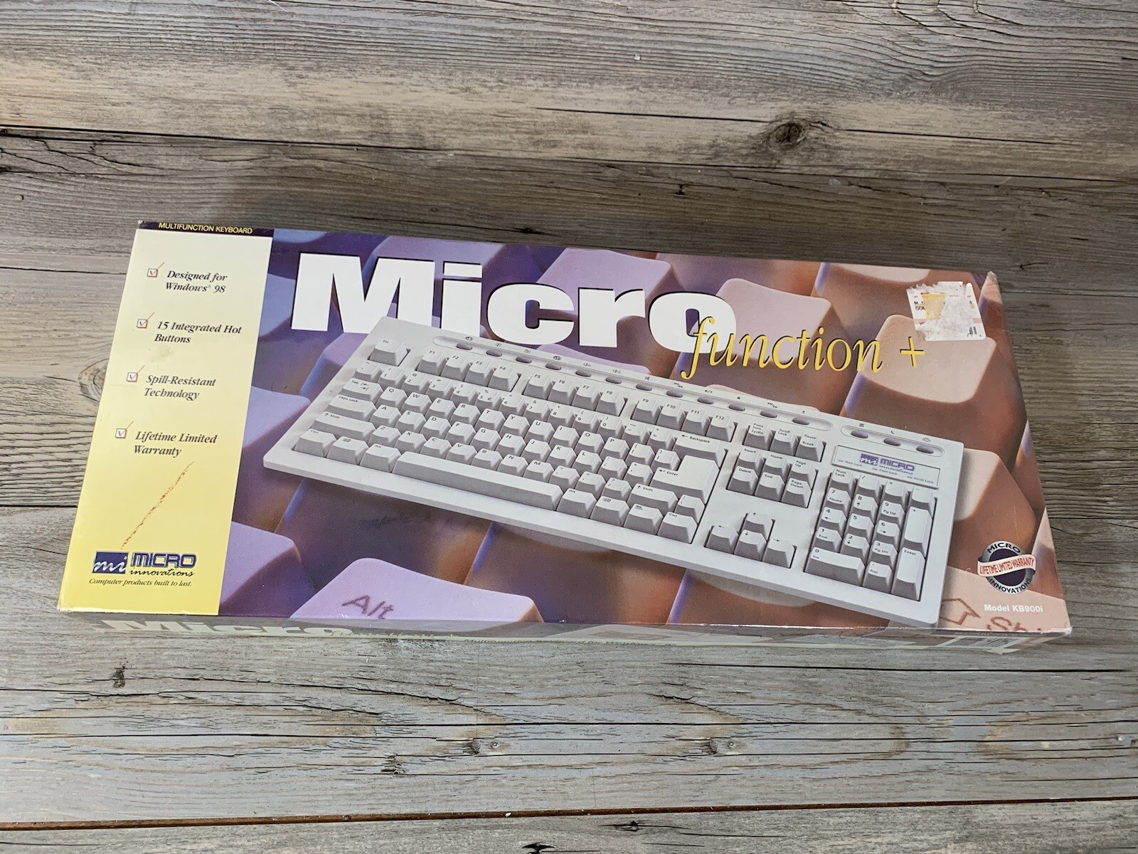 NOS Micro Innovations KB-900i Multi-Function Keyboard Windows 98 Wired ...