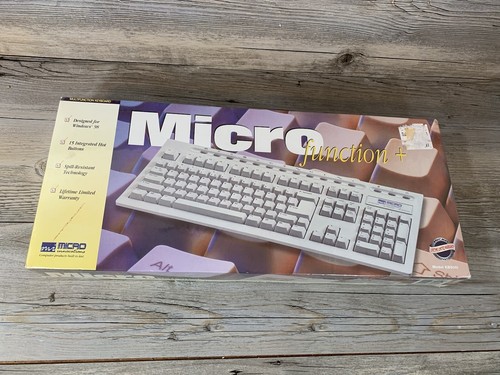 NOS Micro Innovations KB-900i Multi-Function Keyboard Windows 98 Wired ...