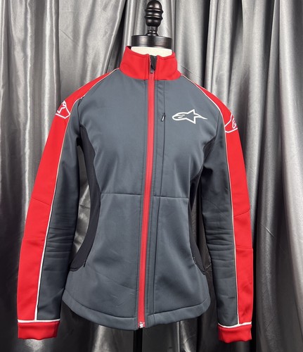 Alpinestars Livery Jacket Women's Small Black Gray Motorcycle Logo MX ...