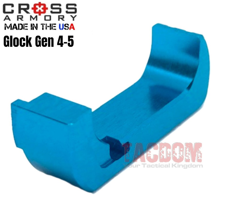 Cross Armory DEAL Blue for Glok Gen 4 5 extended magazine catch release ...