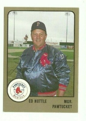Ed Nottle 1988 ProCards Pawtucket Red Sox autographed auto signed card ...