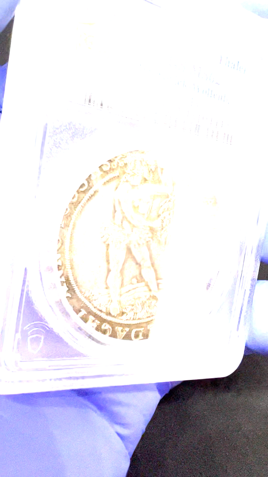 German State Brunswick-Wolfenbuttel 1663 Taler Coin Thaler PCGS MS62 VZ ...