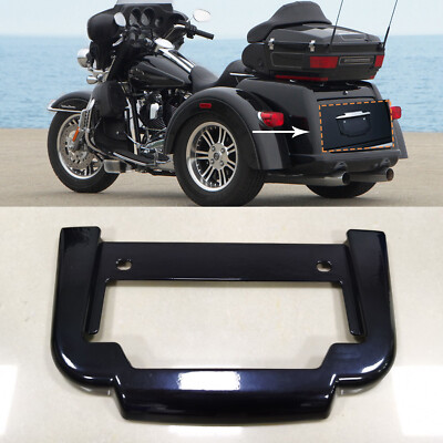 Black For Harley 11-UP Tri-Glide FLHTUTG FLHTCUTG Trike License Plate ...