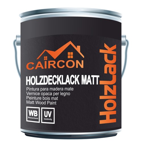 Holzlack Schwarz Matt