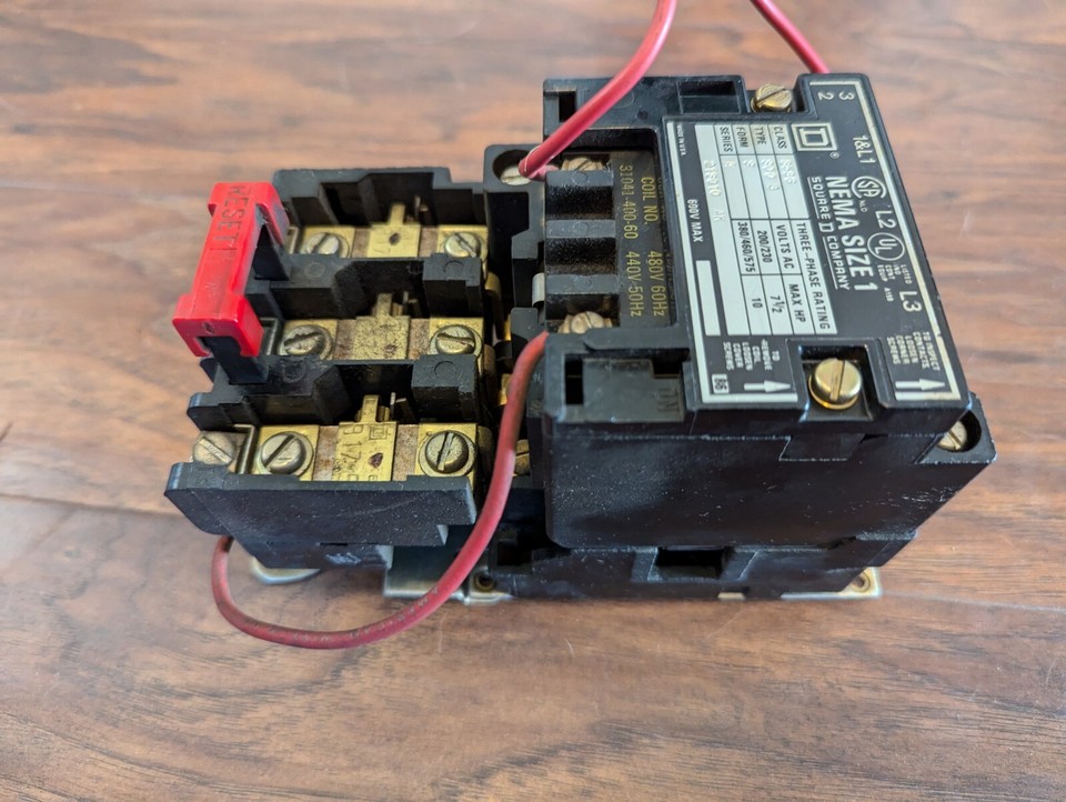 Class 8536 Type SC03 Square D Motor Starter Size 1 Series A | eBay