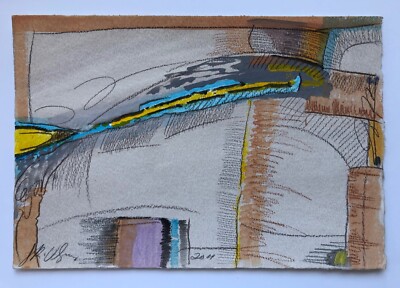 Juan Ramon Velazquez Original Composicion En Colores Abstract Puerto ...