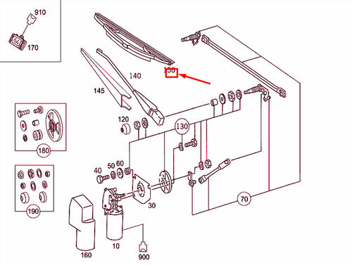 MERCEDES-BENZ G W463 Scheibenwischerblatt A4638200545 NEU Original | eBay