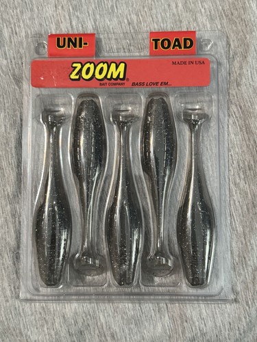 Zoom Uni Toad Swim Bait Paddle Tail 4" Natural Shad | eBay