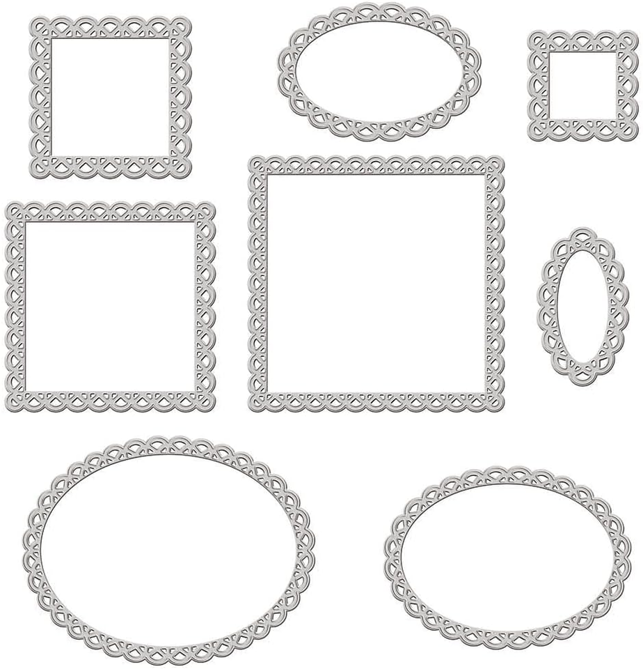 Nesting Frame Metal Cutting Dies for Card Making, Background Frame Cuts ...