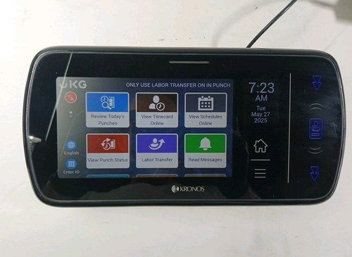 Ukg Kronos 8610000-002 In touch Intouch DX Time Clock No AC adapter ...