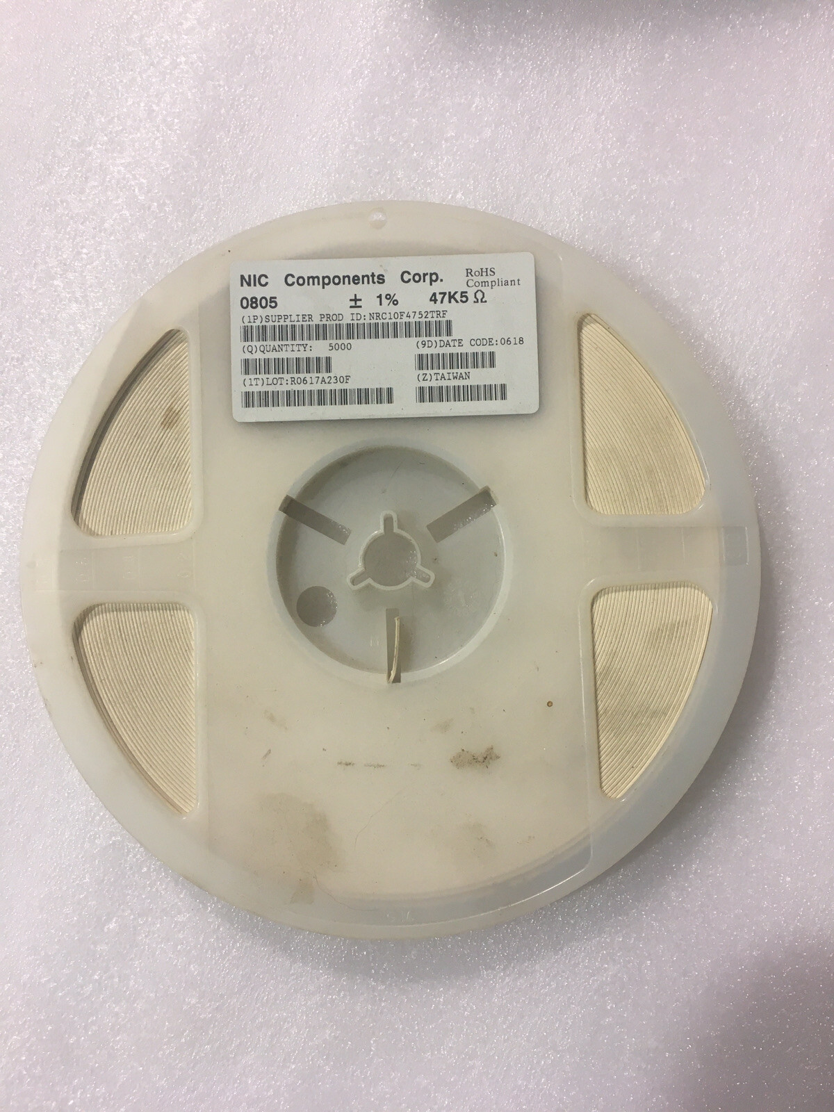 NIC Components NRC10F4752TRF Resistor Fixed Single-Surface Mount (REEL ...