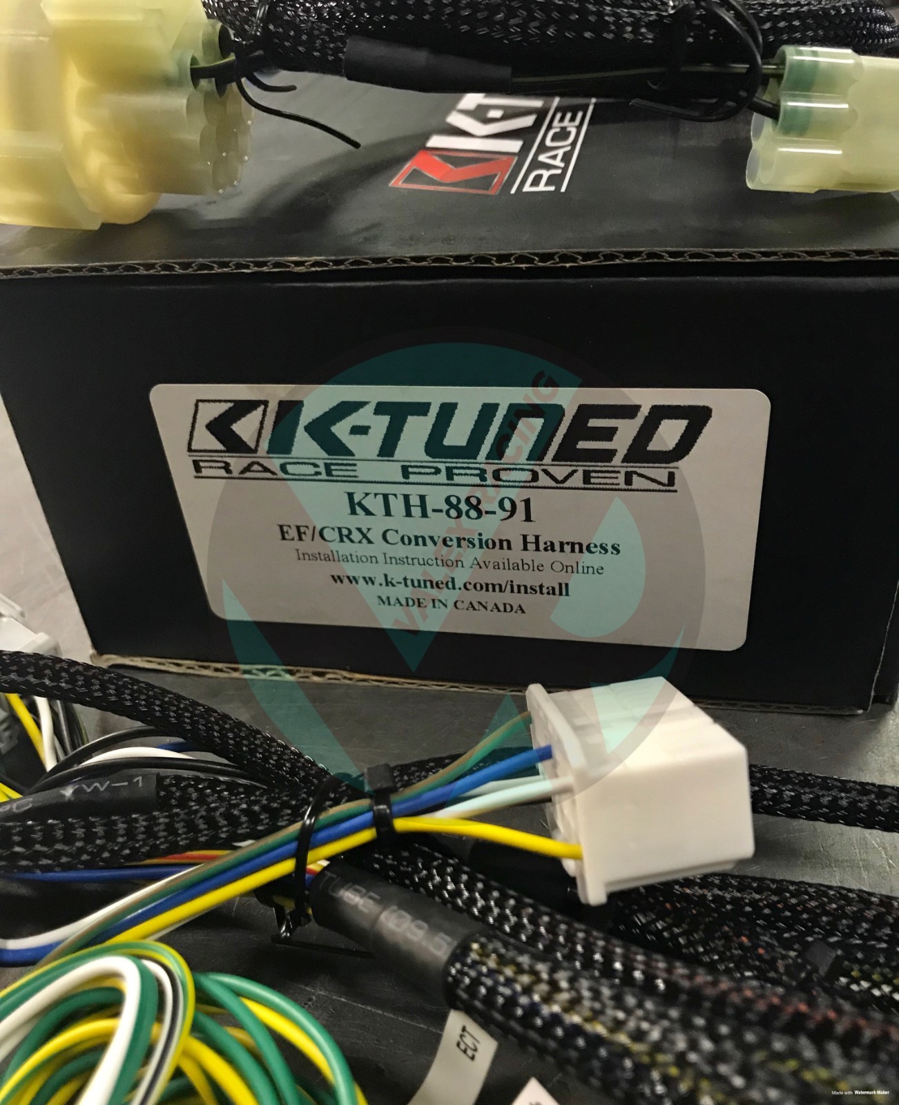 K-Tuned EF/CRX K Swap Conversion Harness 88-91 Honda Civic CRX EF k20 ...