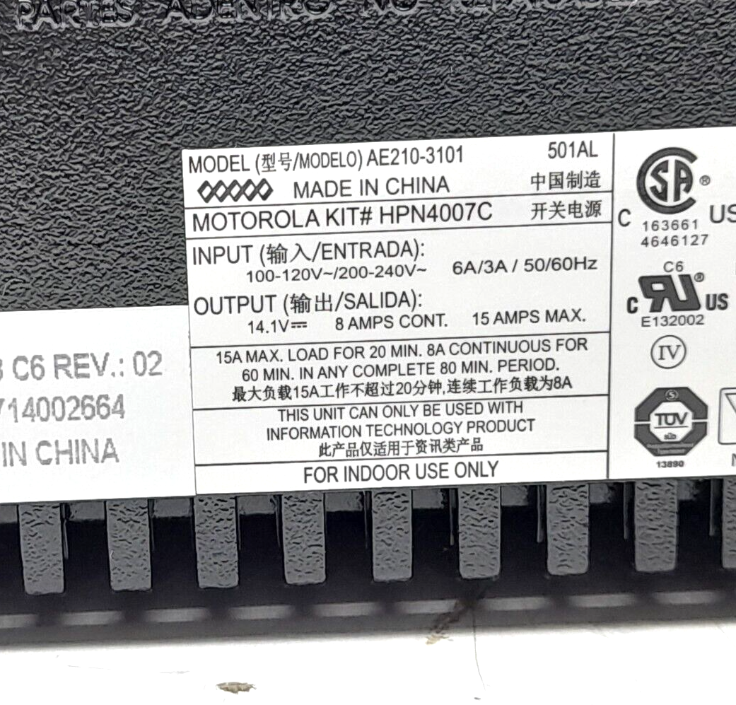 Motorola AE210-3101 501AL Switching Power Supply Motorola Kit HPN4007C ...