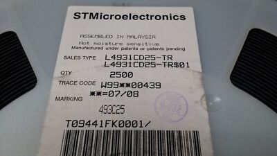(2500 PCS) L4931CD25-TR STMICRO IC REG LINEAR 2.5V 250MA 8SOIC | eBay