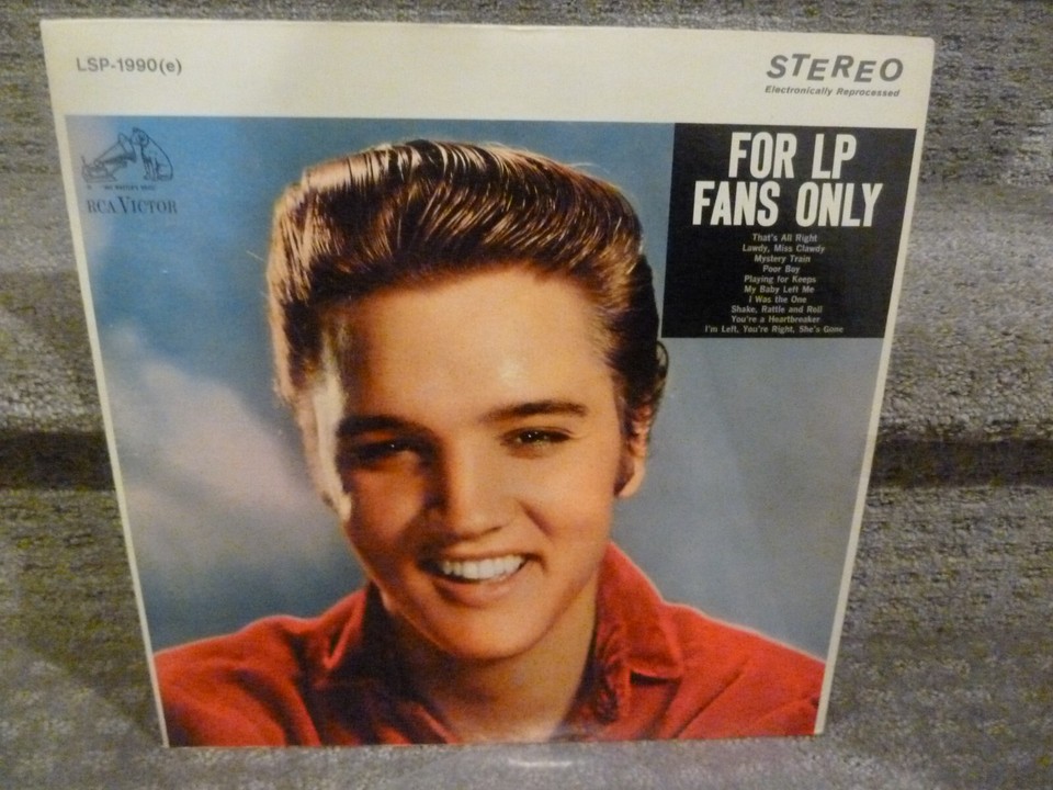 Elvis Presley For LP Fans Only LSP 1990 (e) Vinyl Record Album RARE ...