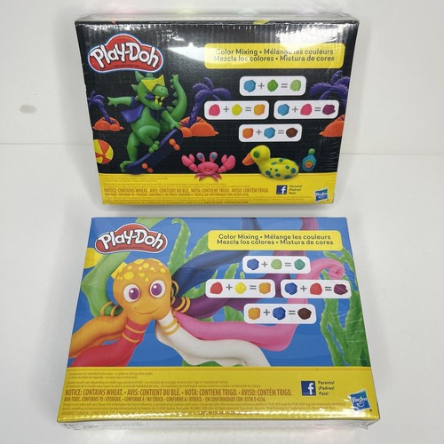 Play-Doh Neon and Rainbow Packs Non-Toxic Modeling Compound with 16 ...