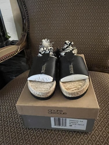 New With Box Tassels sandals Size 6 By Andre Assous. | eBay