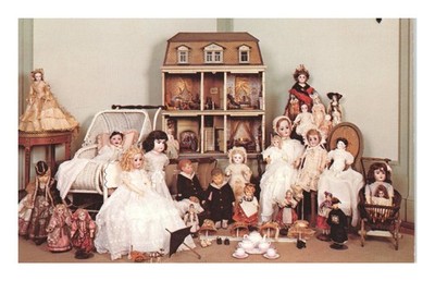 Vintage Henry Morrison Flagler Museum Doll Collection Postcard Palm ...