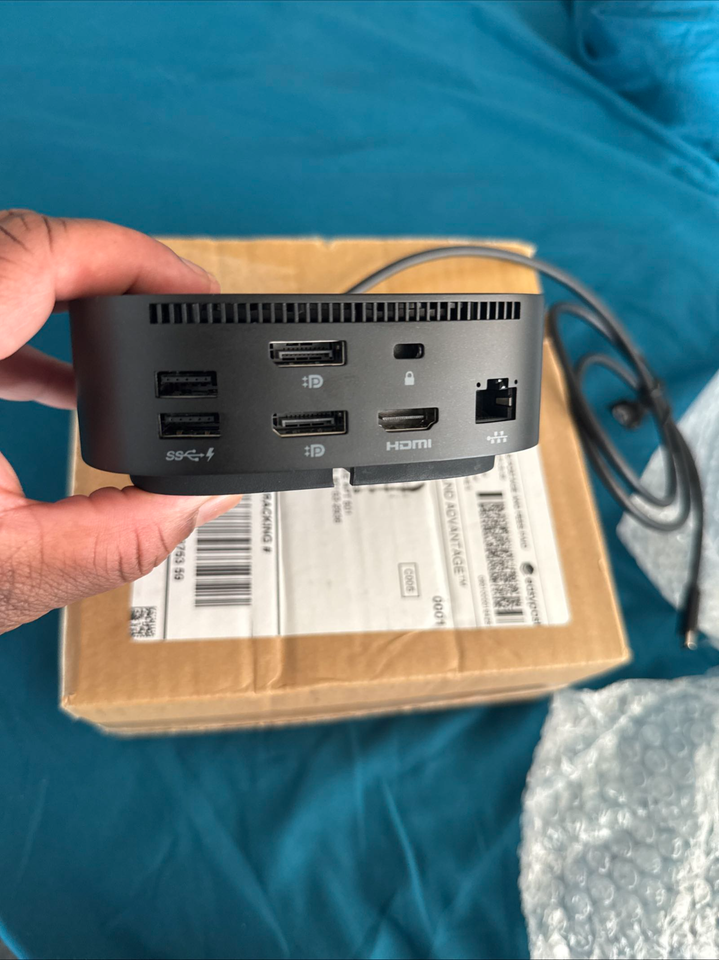 HP USB-C G5 Docking Station HDMI DisplayPort RJ45 +120w HP Power ...